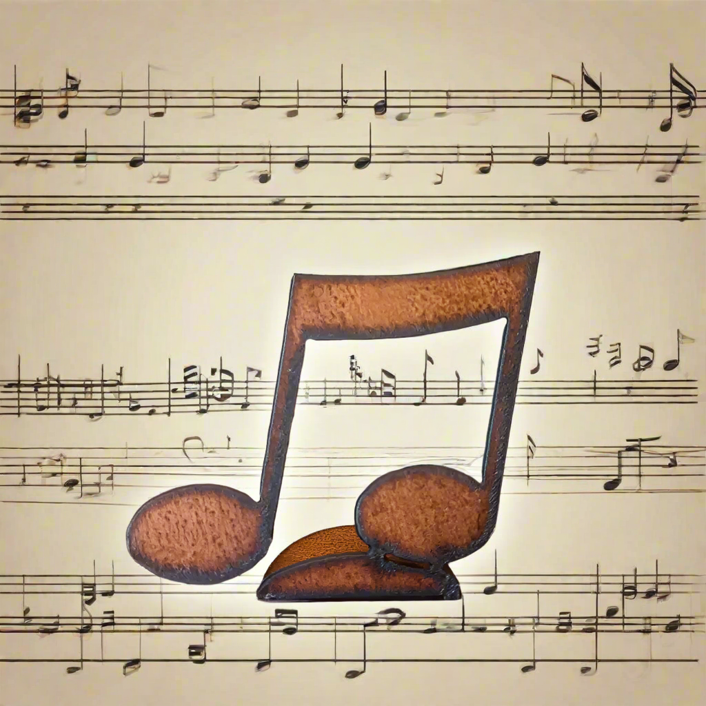 Music Notes Doodad Rustic Metal Standing Figurine Table Top – Universal ...