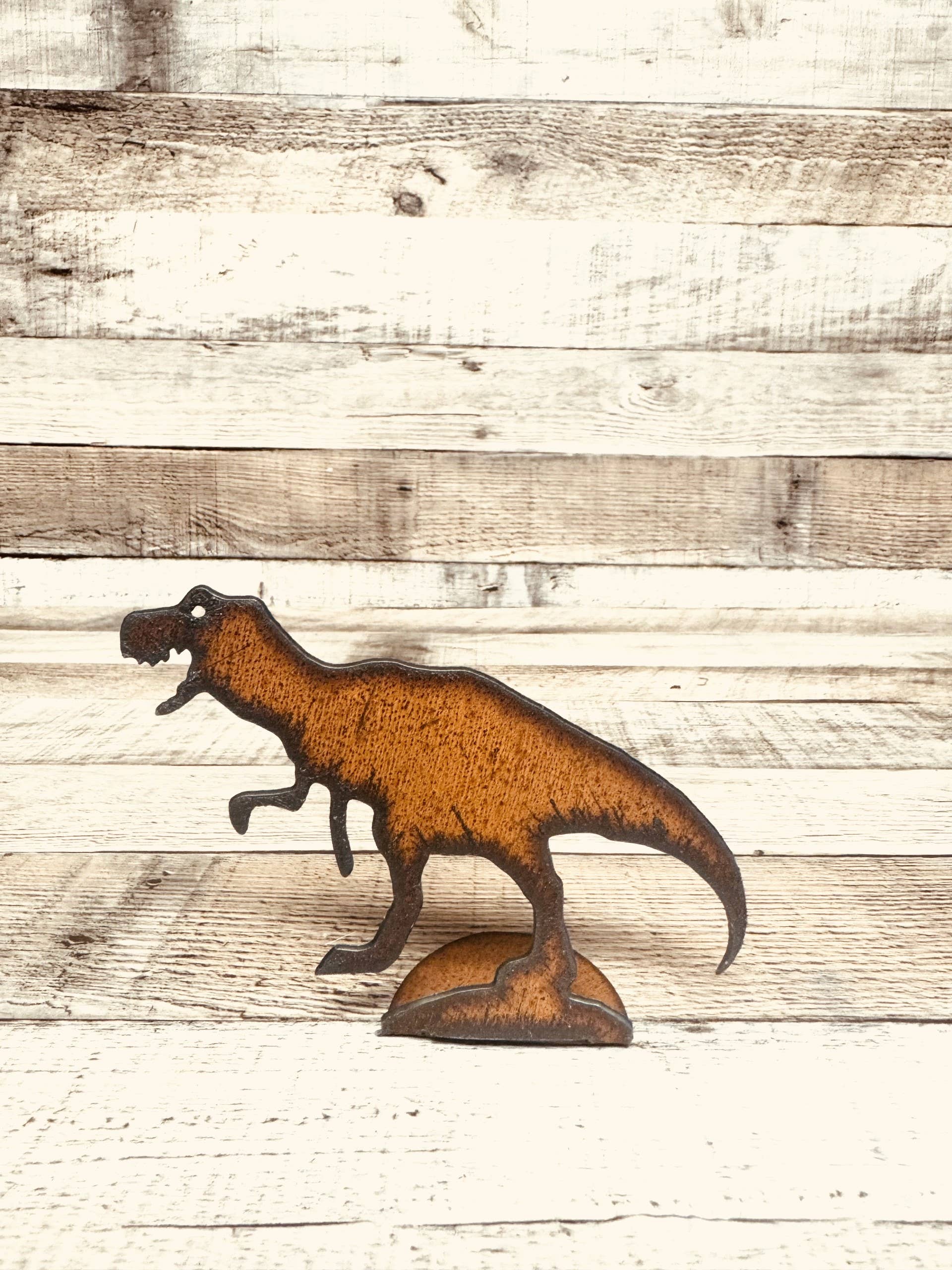 Tyrannosaurus Doodad Rustic Metal Darren Dino Figurine – Universal ...