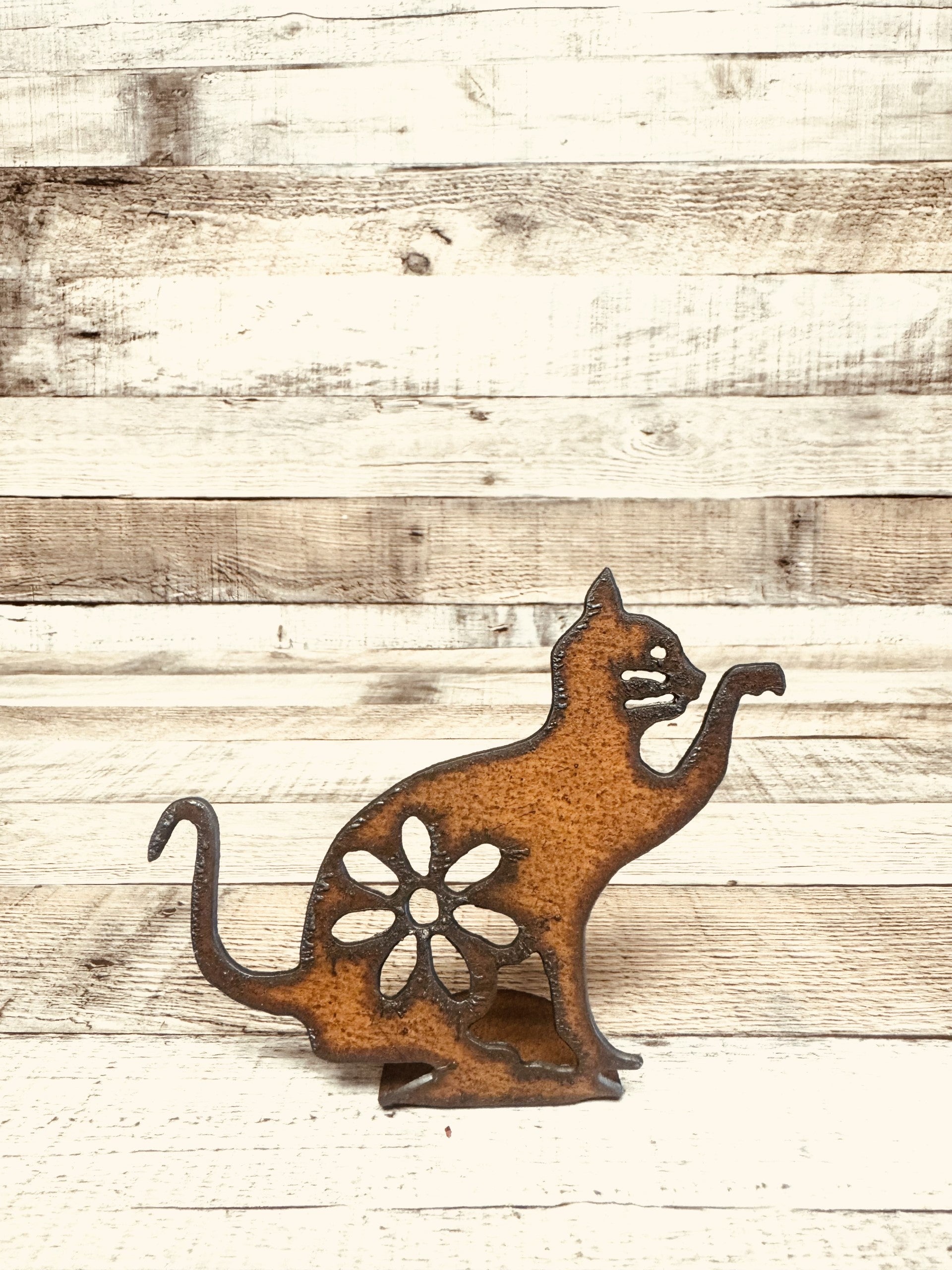 Cat Garden Friend Standing Figure Doodad – Universal Ironworks USA