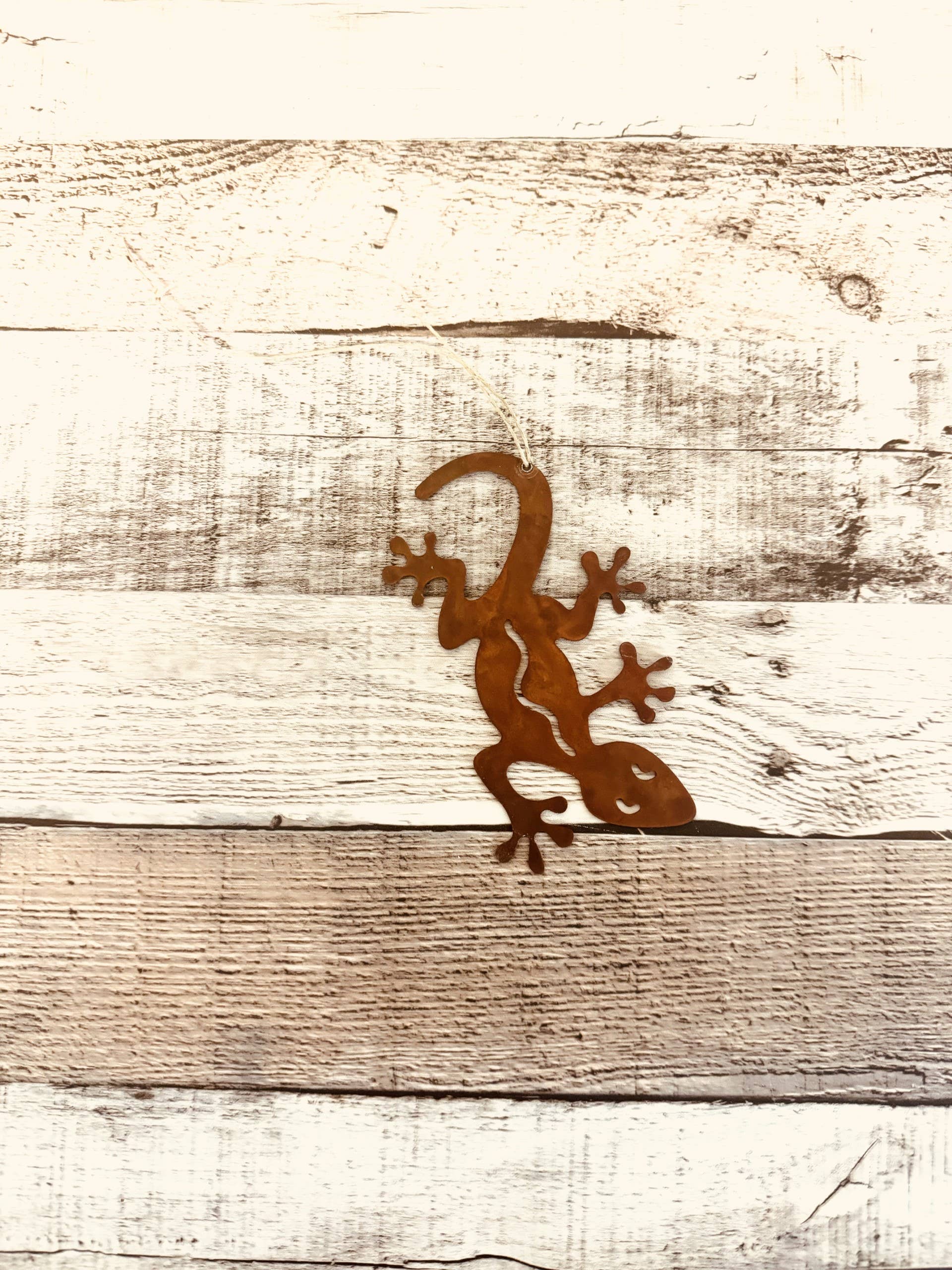 Spirit Lizard Rustic Metal Southwestern Desert Ornament – Universal ...