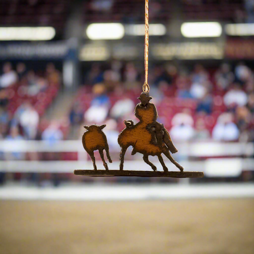 Cutter Horse Rodeo Western Ornament Rustic Metal Rodeo – Universal ...
