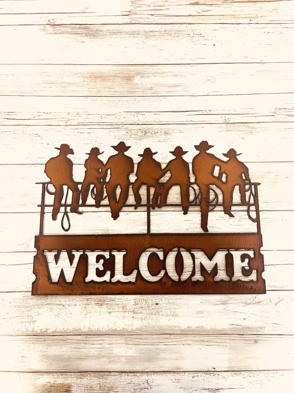 Cowboys on The Fence Horizontal Welcome Rodeo Sign – Universal ...