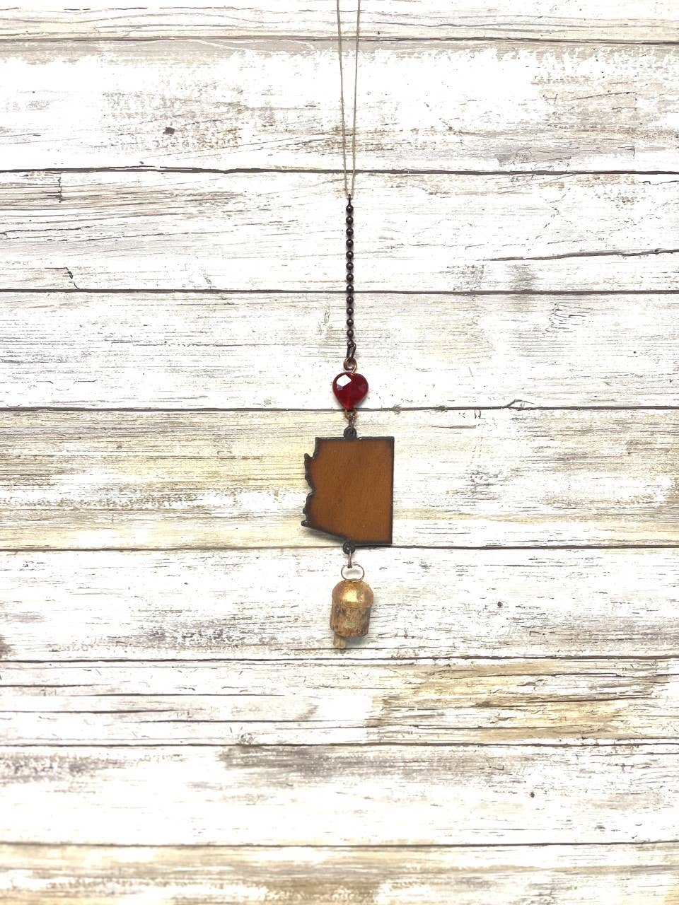 Arizona State Shape Bell Rustic Outdoor Garden Chime – Universal ...