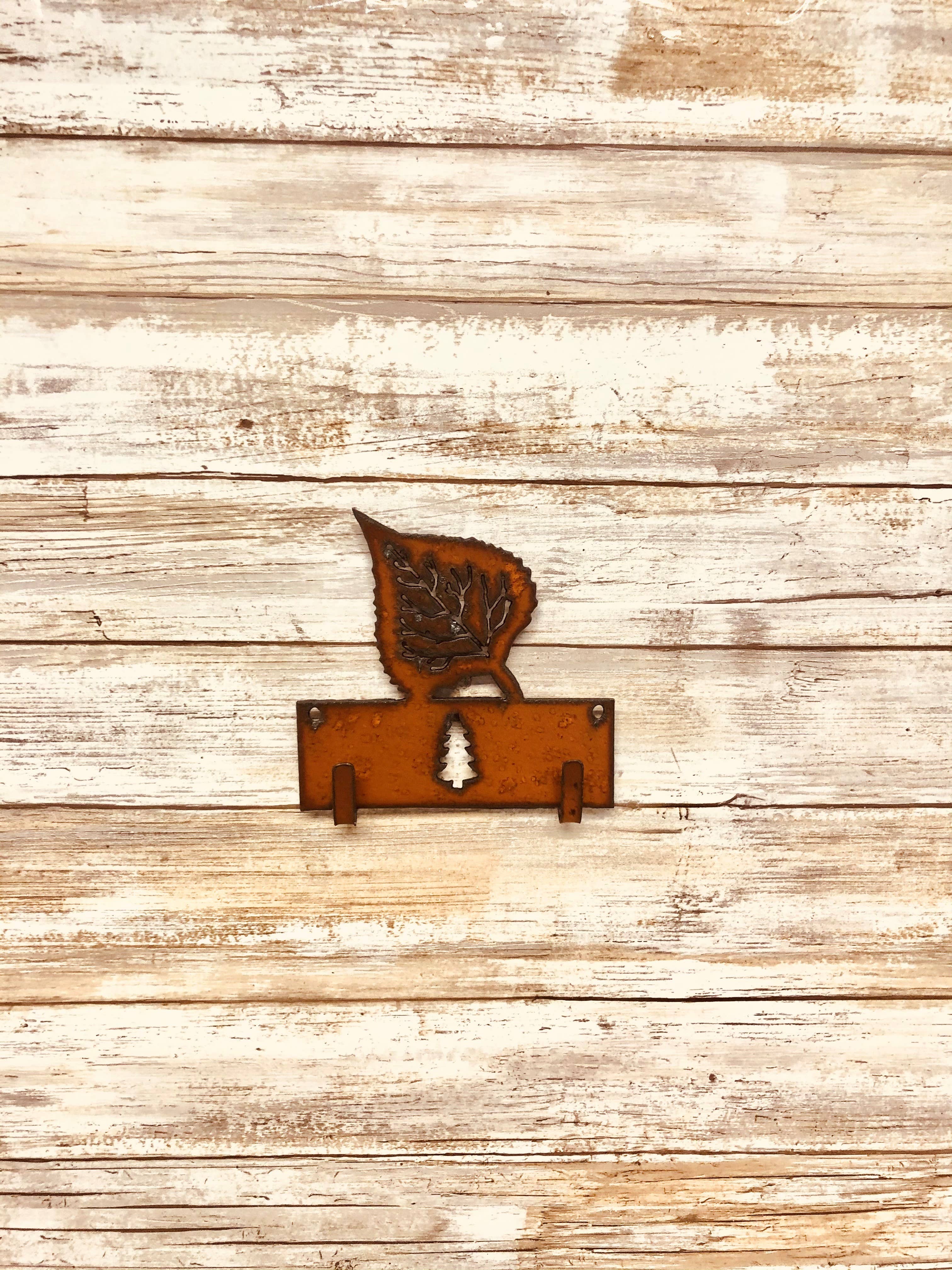Aspen Leaf Lodge Double Key Hook – Universal Ironworks USA