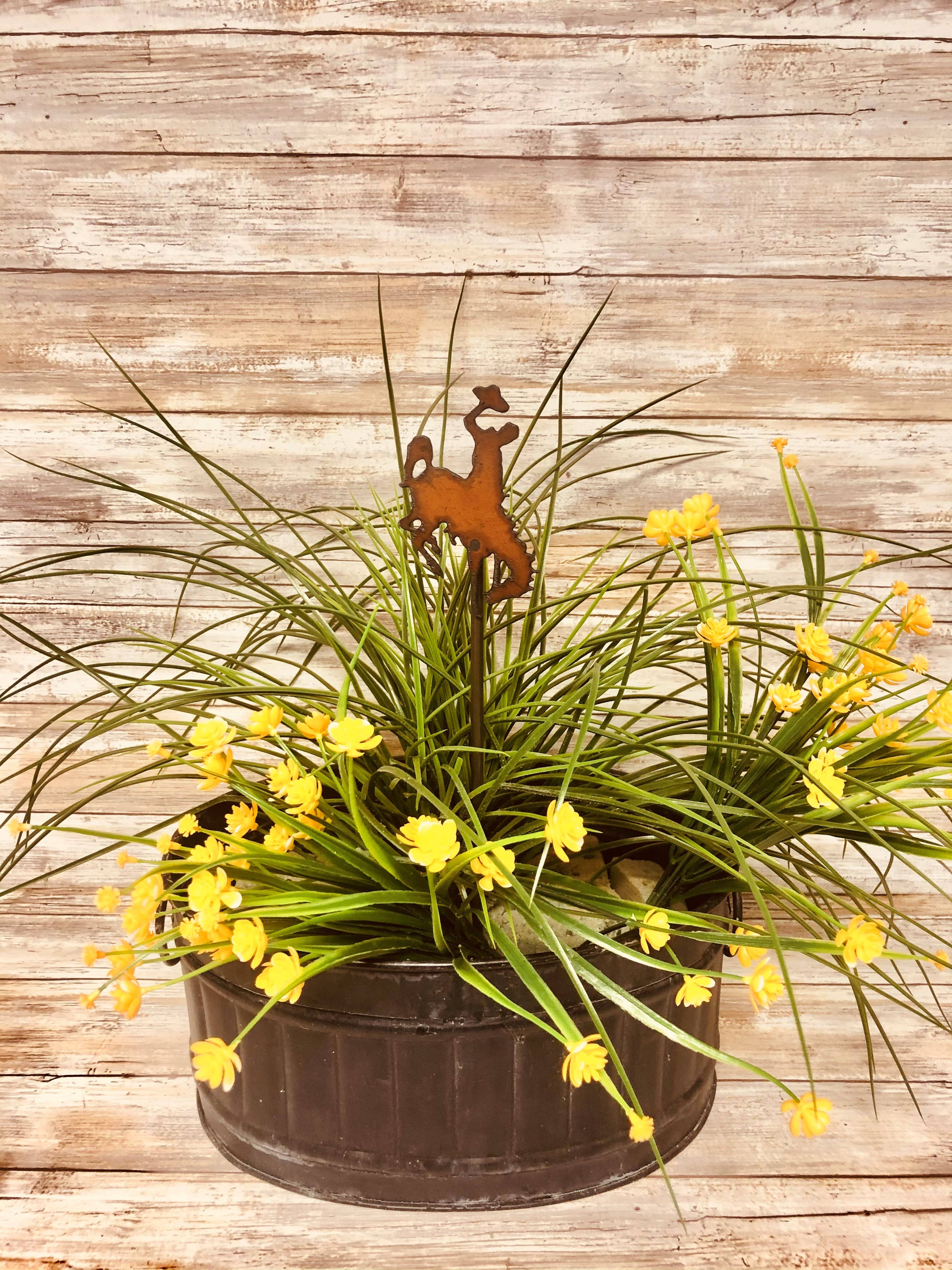 Bronc Rider Wyoming Rodeo Western Garden Plant Stake – Universal ...