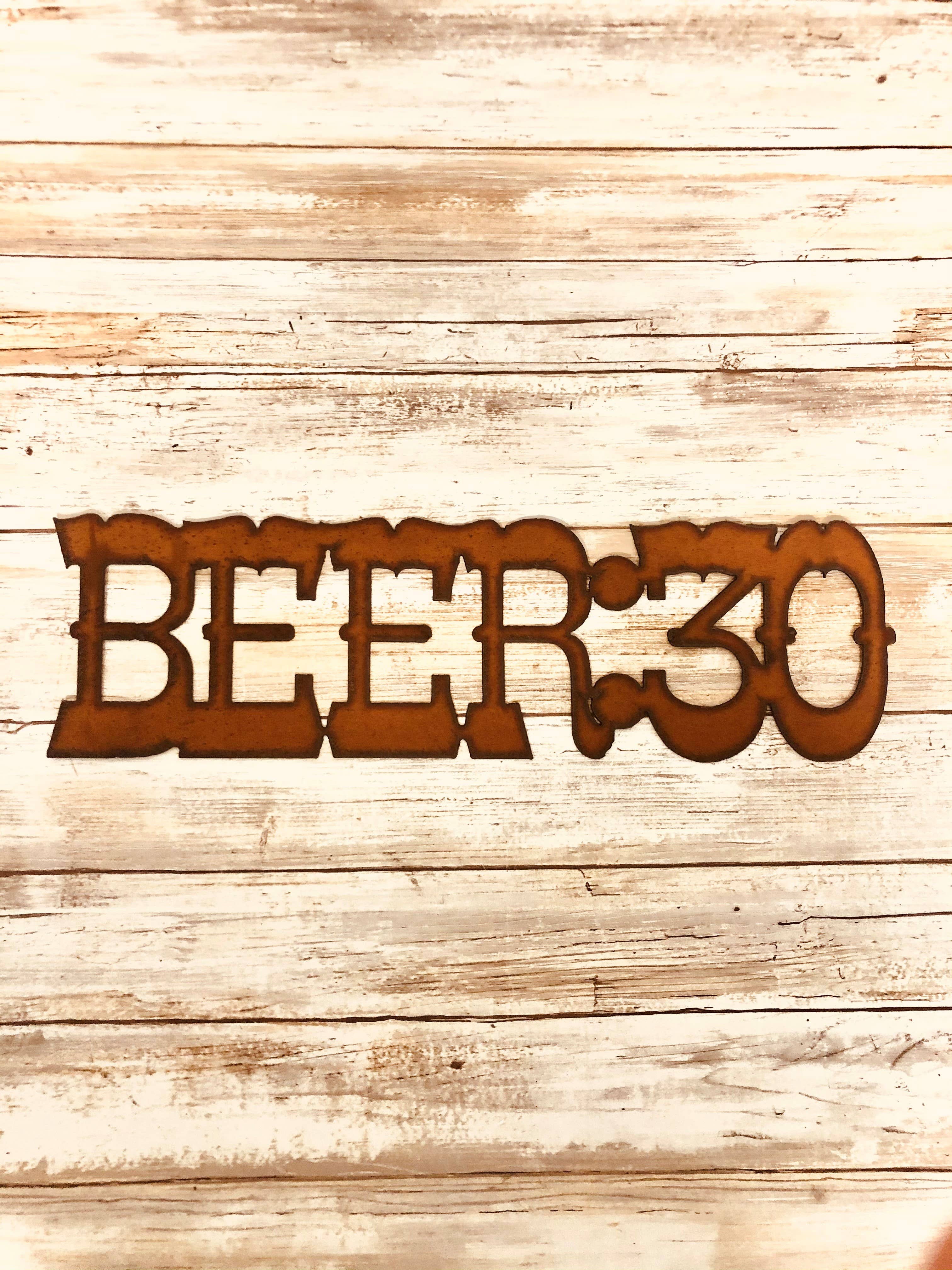 Beer 30 Western Bar Sign – Universal Ironworks USA