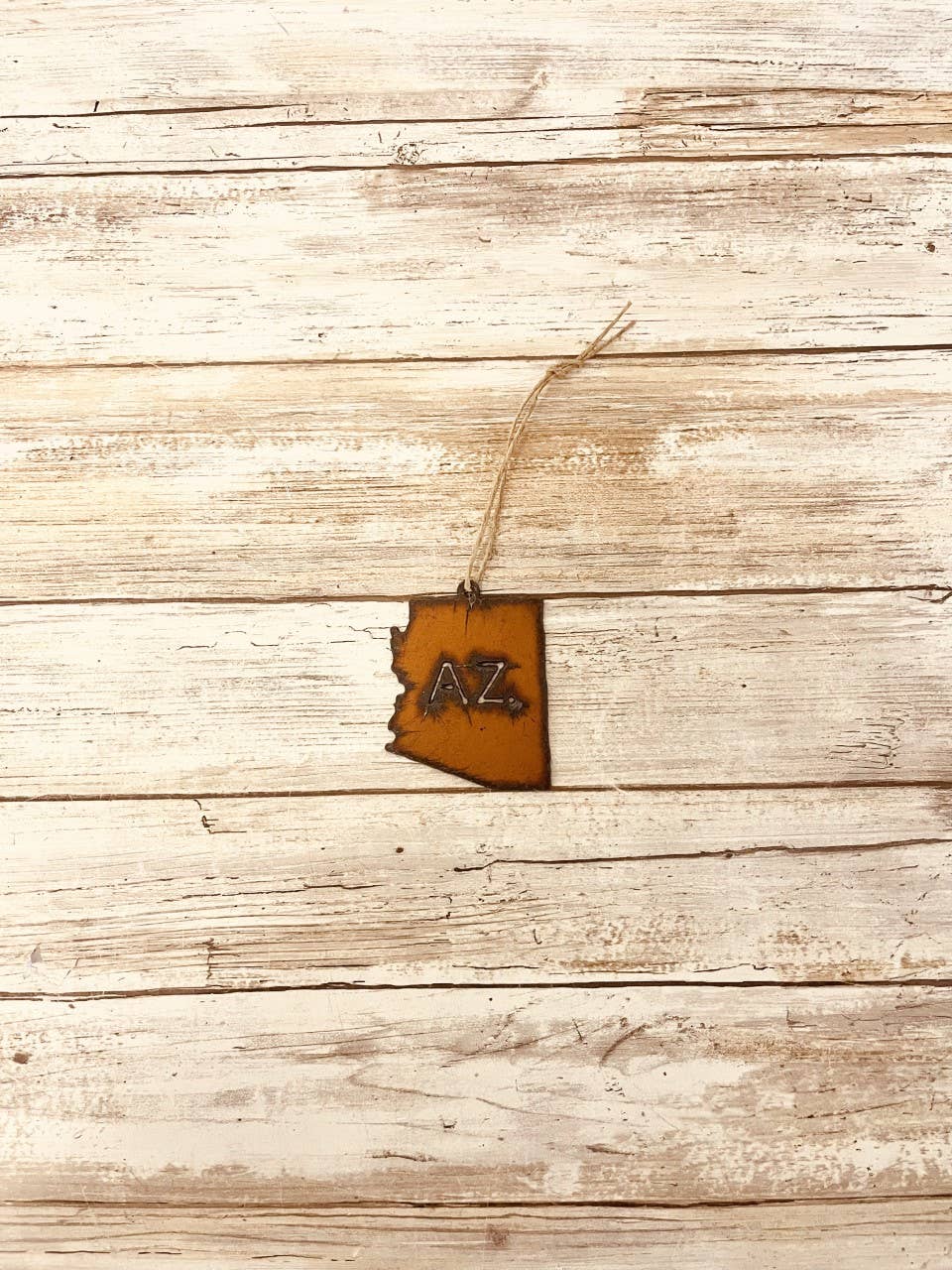 Arizona State Shape with AZ Cutout Ornament – Universal Ironworks USA