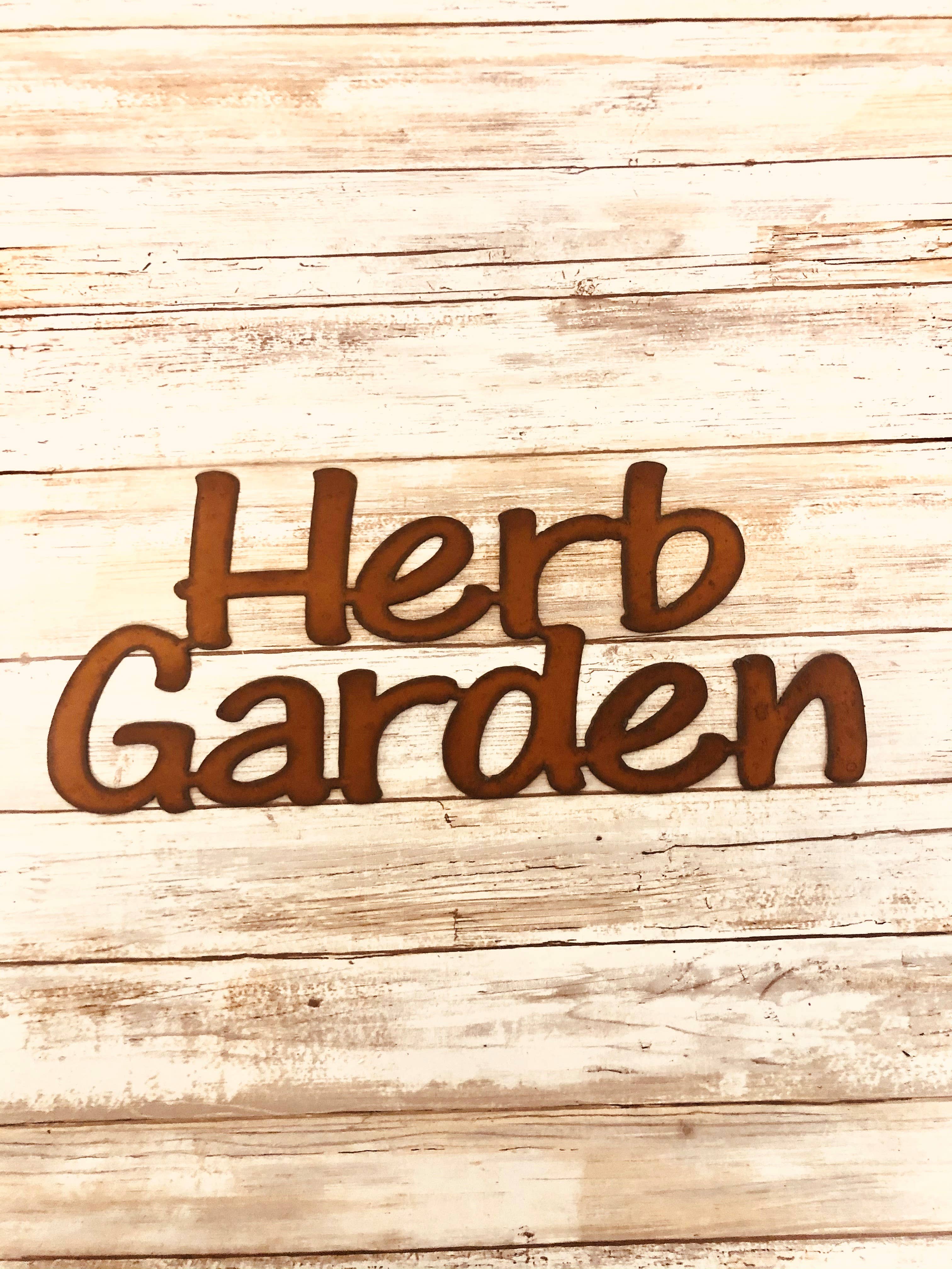 Herb Garden Rustic Metal Sign – Universal Ironworks USA