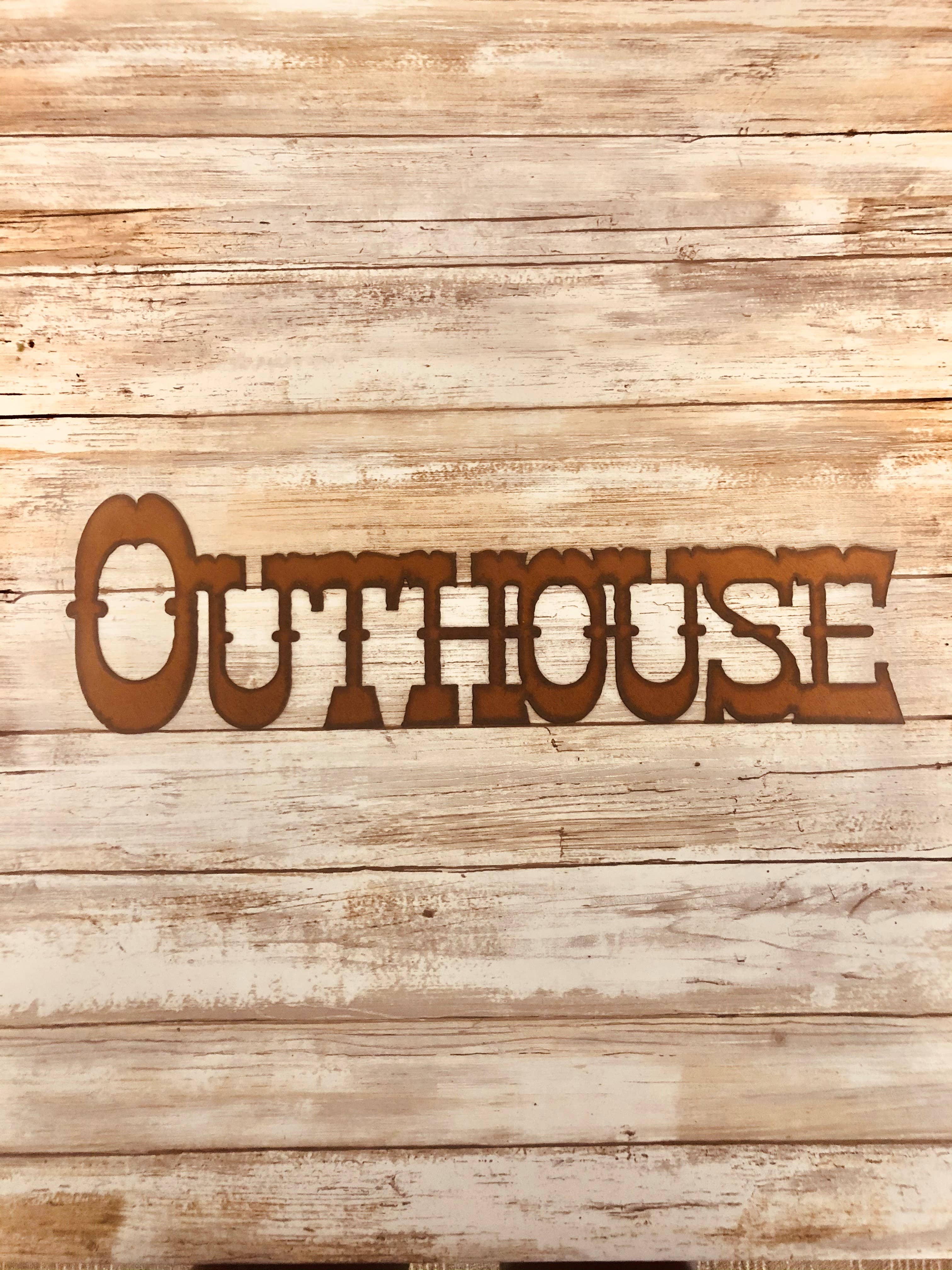 Outhouse Western Bathroom Sign – Universal Ironworks USA