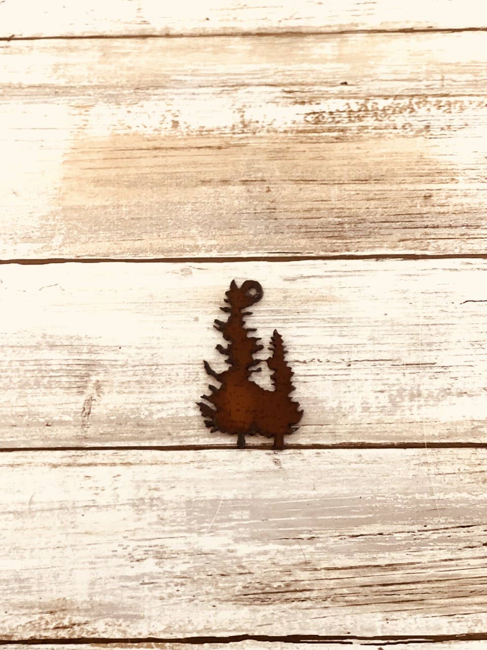 Double Pine Tree Charm – Universal Ironworks USA
