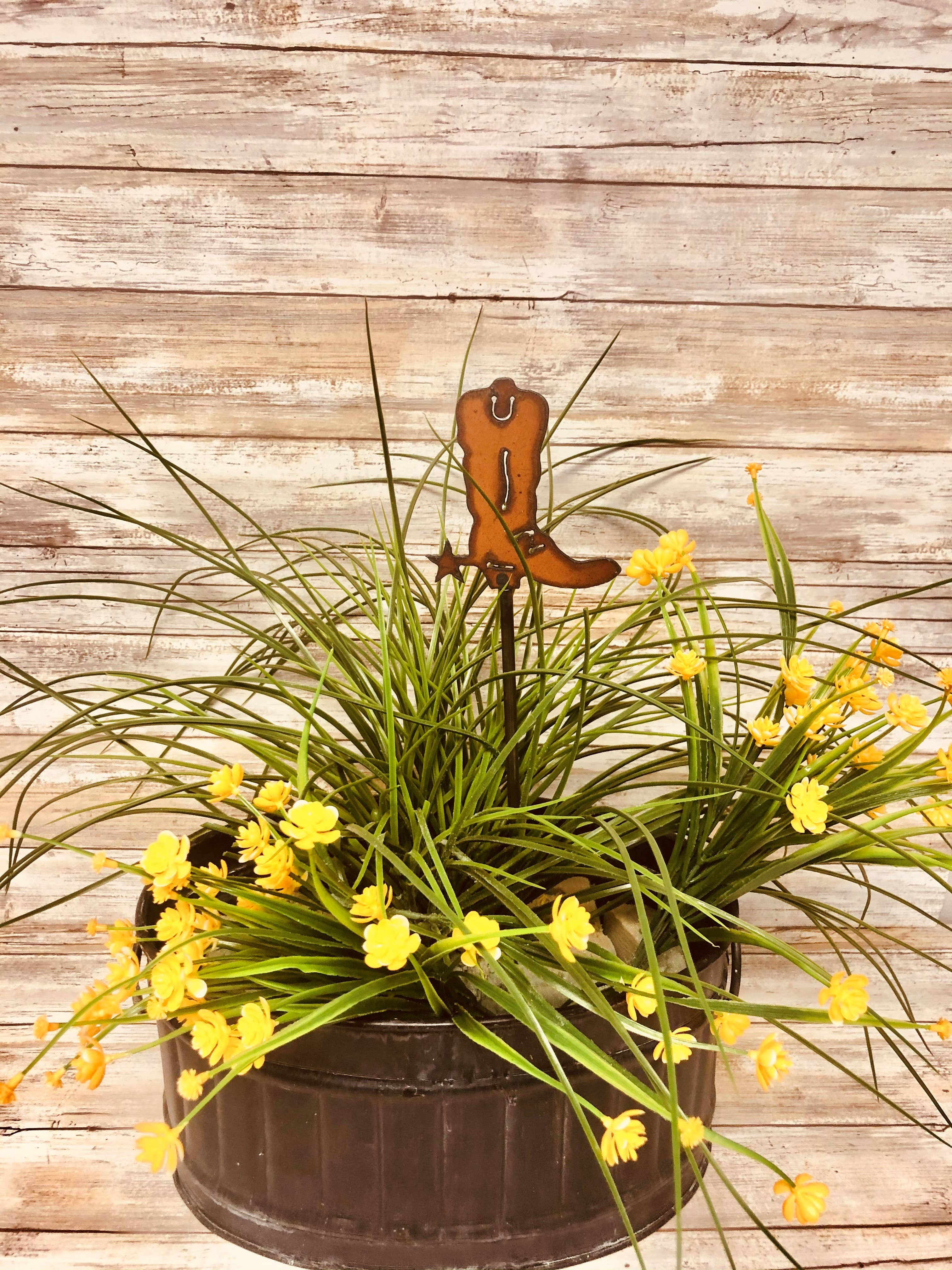 Boot Western Rodeo Garden Plant Stake – Universal Ironworks USA