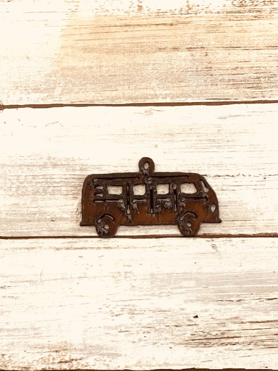 Hippie Bus Charm Rustic Metal Slug Bug – Universal Ironworks USA