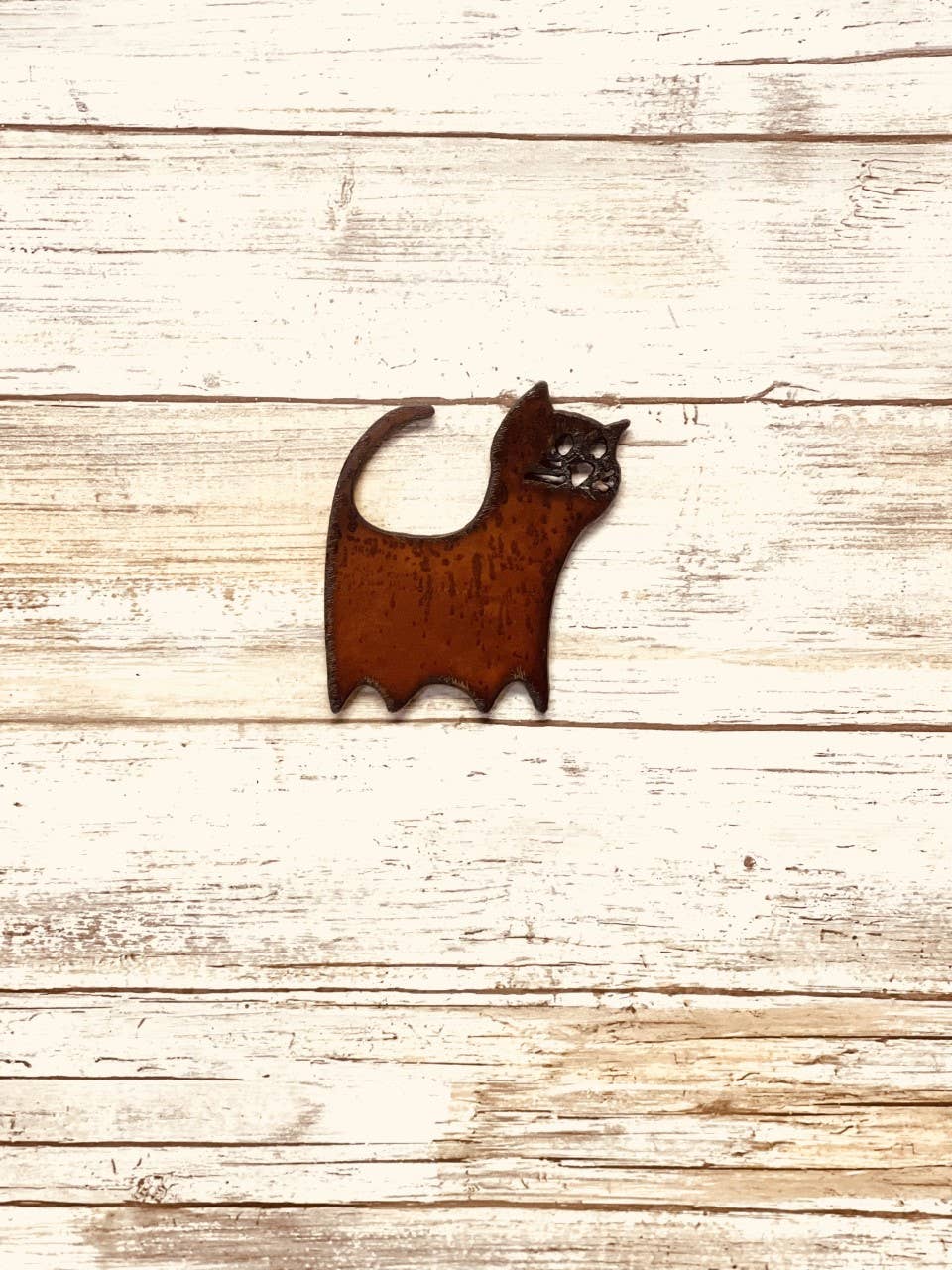 Comic Cat Magnet Kitty Pet Rustic Metal Gift – Universal Ironworks USA