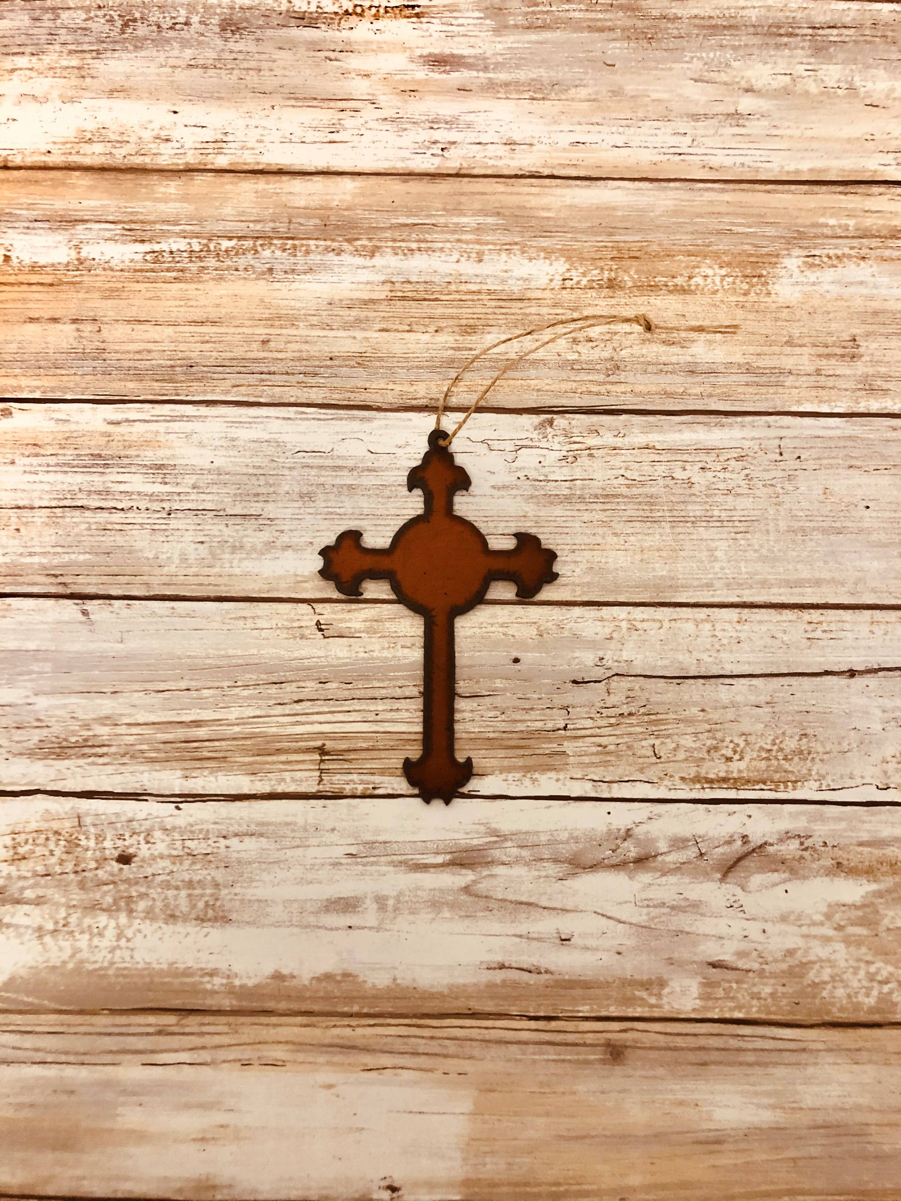 Cross with Circle Center Ornament – Universal Ironworks USA