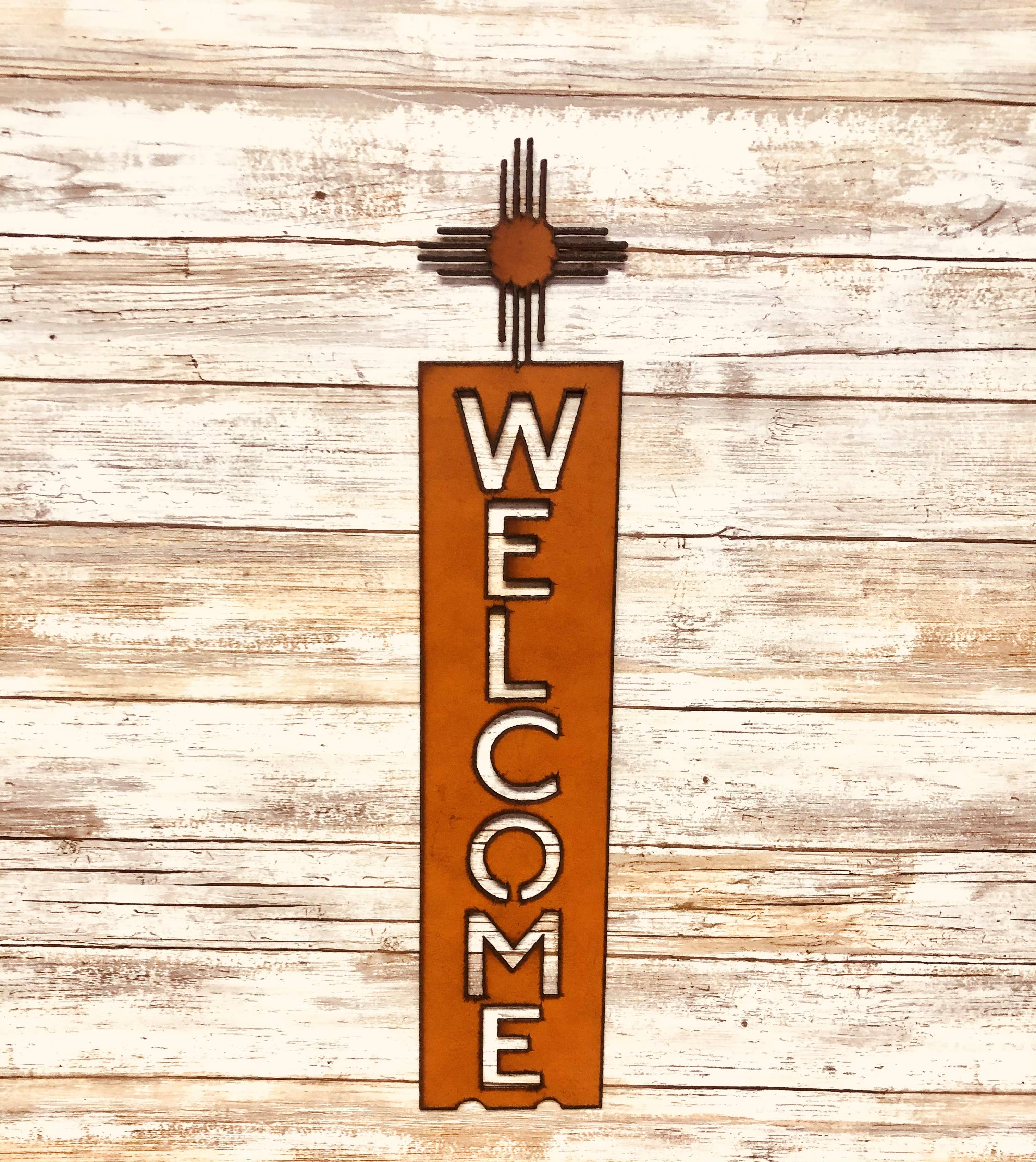 Zia Desert Southwestern New Mexico Welcome Sign – Universal Ironworks USA