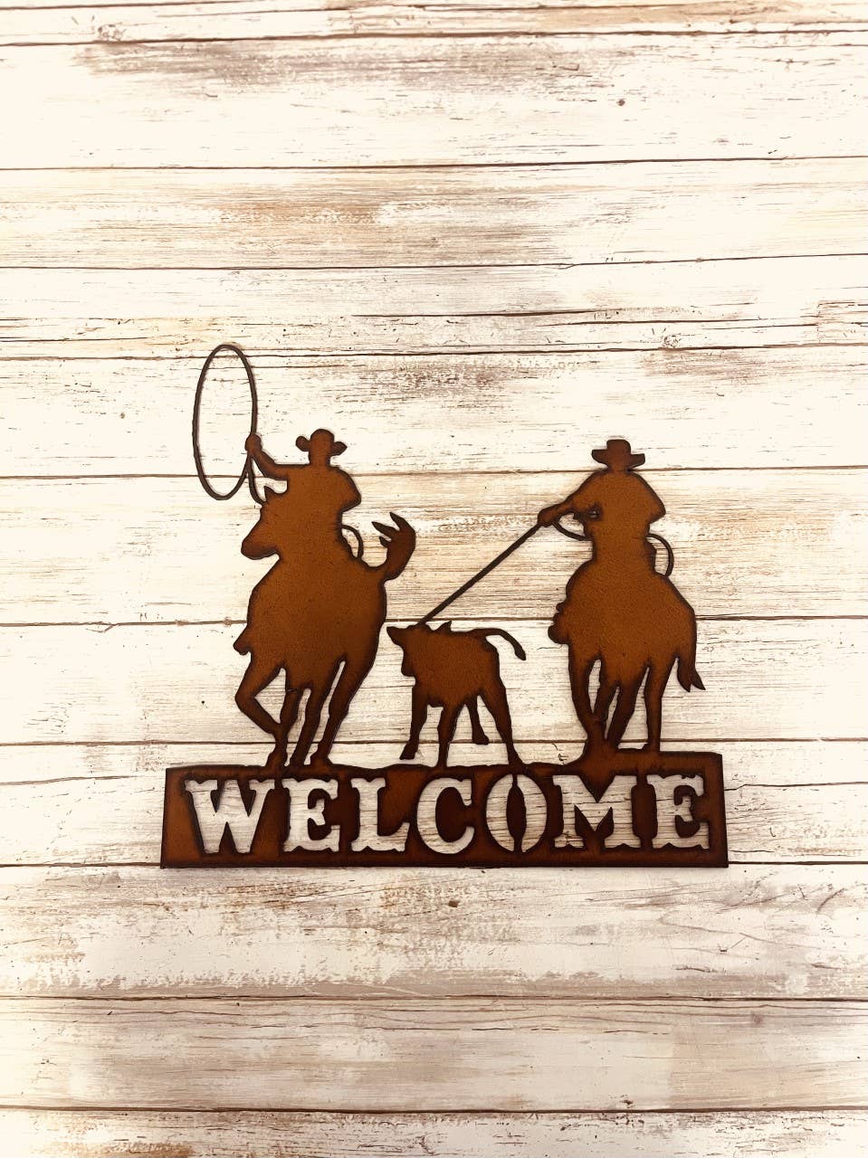 Team Roper Horizontal Welcome Rodeo Sign – Universal Ironworks USA