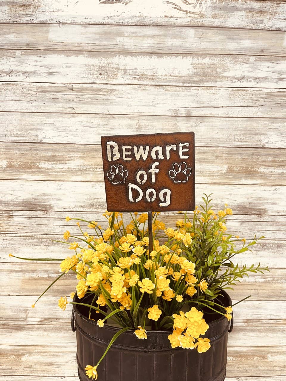 Beware of Dog Warning Plant Stake Plaque Sign Garden – Universal ...