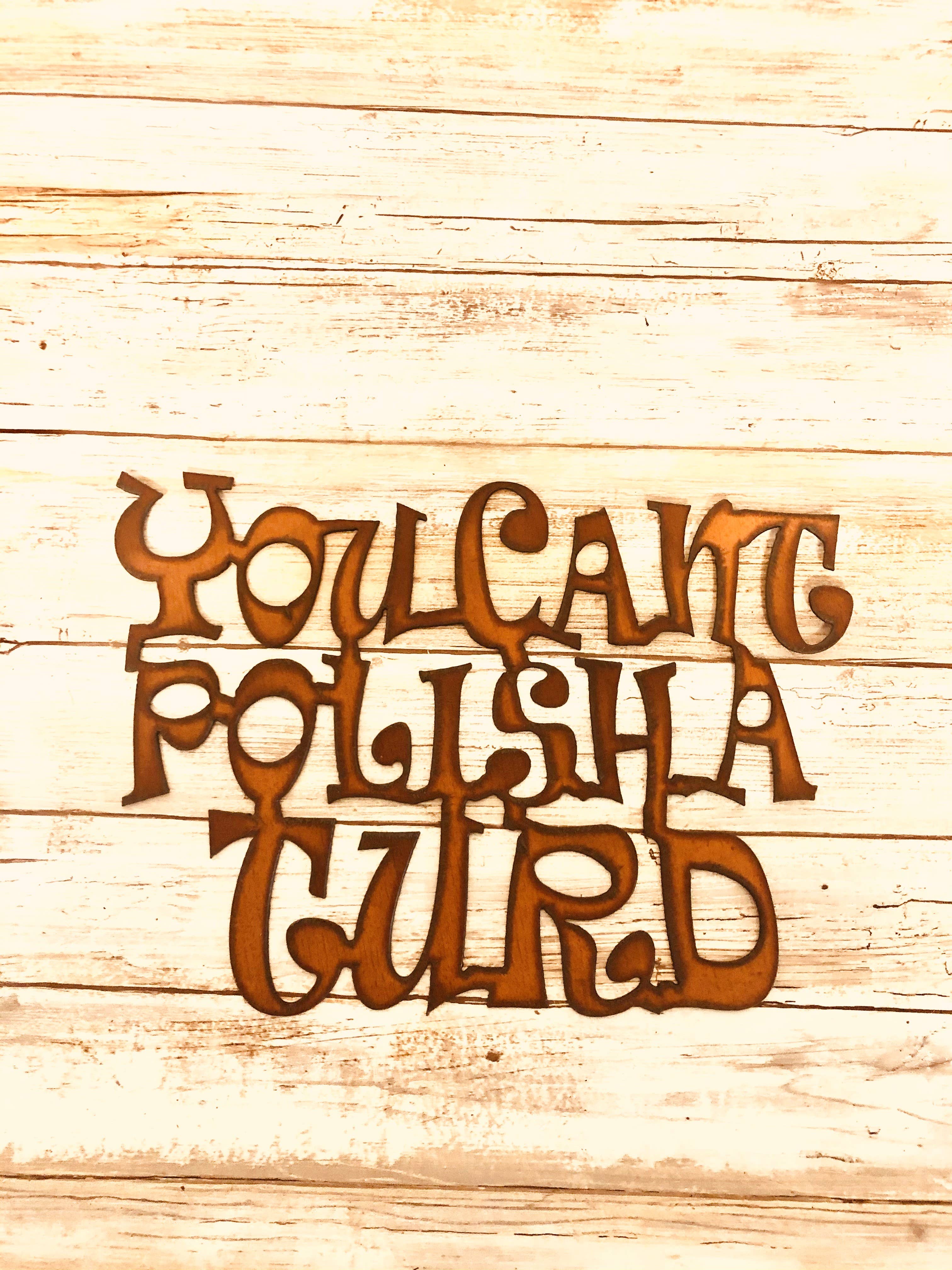 You Cant Polish a Turd Funny Wall Sign – Universal Ironworks USA