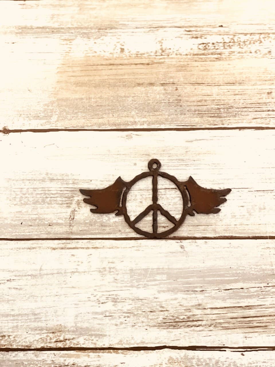 Peace Symbol With Wings Charm – Universal Ironworks USA