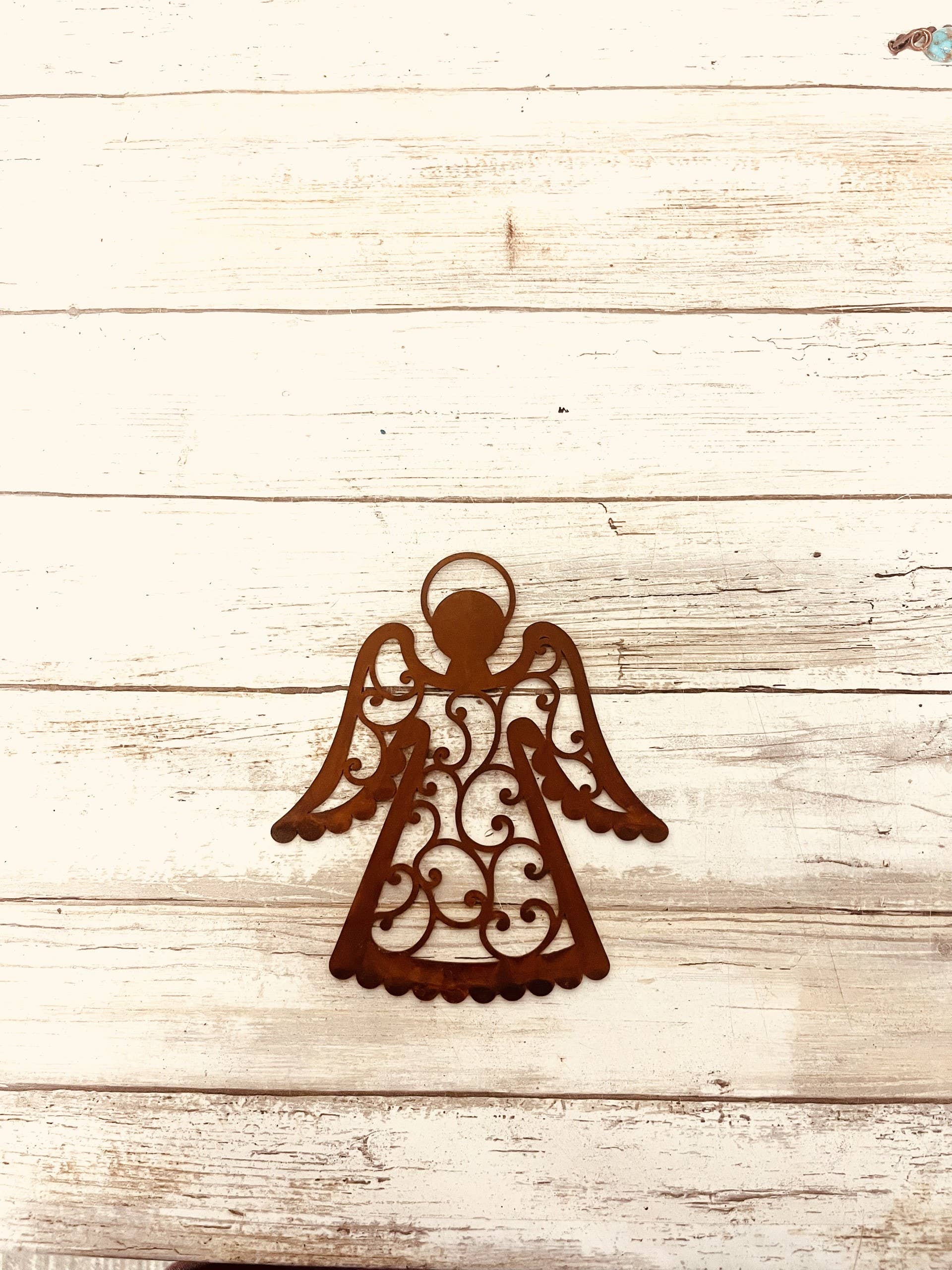 Angel Wings Down Rustic Metal Memorial Gift Magnet – Universal ...