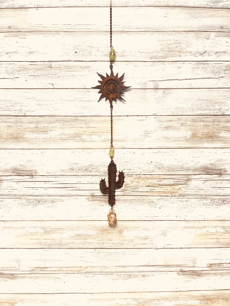 Sun and Emporium Cactus Rustic Southwestern Garden Bell Chim ...